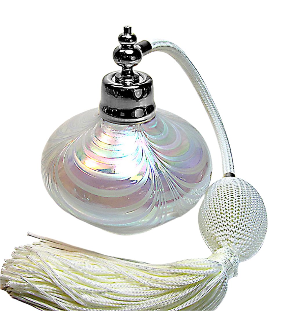 Art hand made vintage glass perfume atomizer bottle – Atomizers King